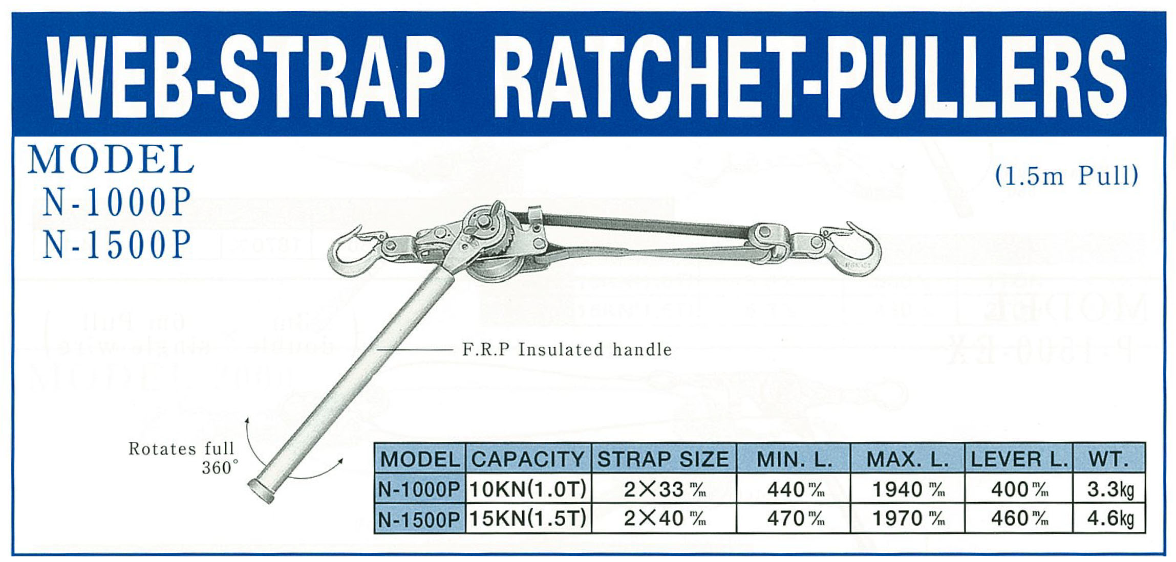 Konvertable Hoist / Web-Strap Ratchet-Pullers Nagaki (N.G.K) – PT. SRI SURYA WIDYATAMA